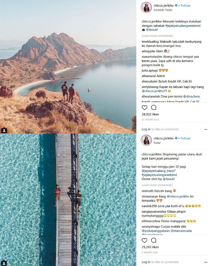 Promosi 'Jejak Petualang', Chico Jericho Tunjukkan Keindahan Alam Pulau ...
