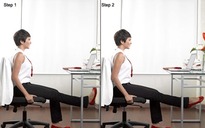 Angkat Kaki Bergantian (Leg Lift)