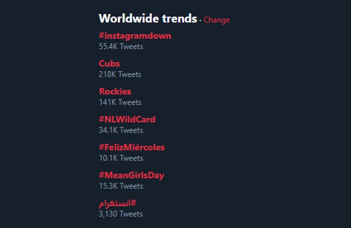 Tagar #InstagramDown Jadi Trending Dunia, Banyak Meme Kocak Bertebaran