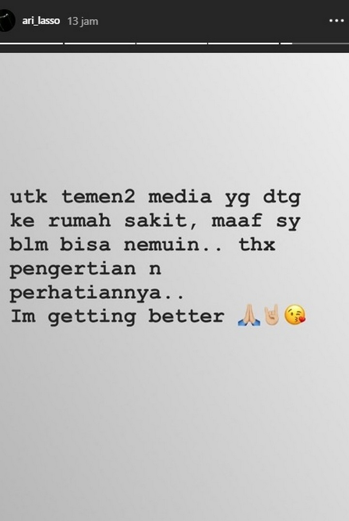 Ari Lasso Mendadak Minta Maaf ke Media Usai Jatuh Sakit, Ada Apa?