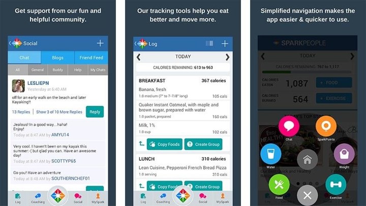 'SparkPeople: Calorie Counter & Diet Tracker' dengan Fitur Penghitung ...