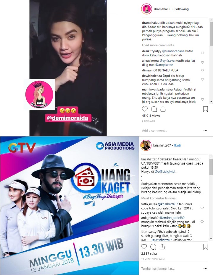 Nenek Akui Vanessa Angel Jarang Kirim Uang, Hilda Vitria Sindir Acara Kriss Hatta-Topik Pagi