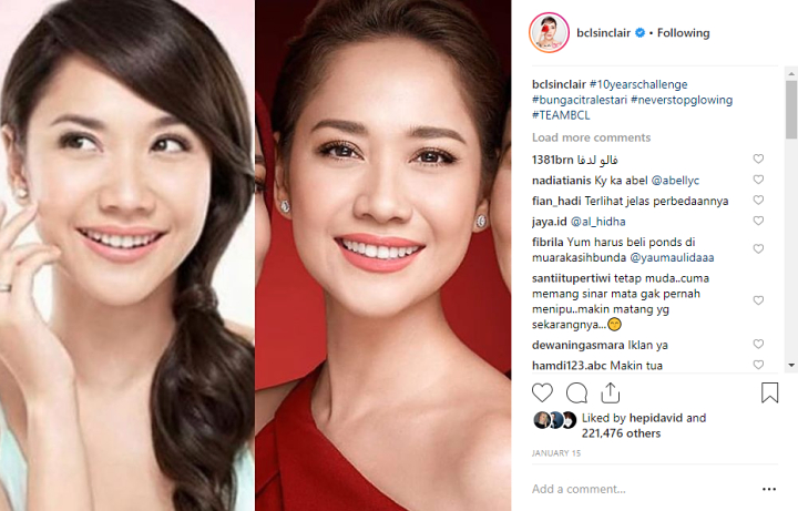 Bunga Citra Lestari Buktikan Dirinya Awet Muda