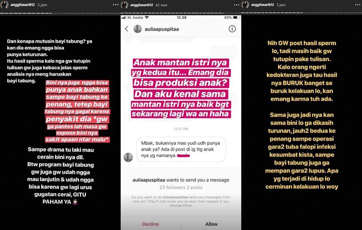 Dibully Kalah Cantik, Anggita Sari Balas Dendam Sindir Penyakit Istri ...