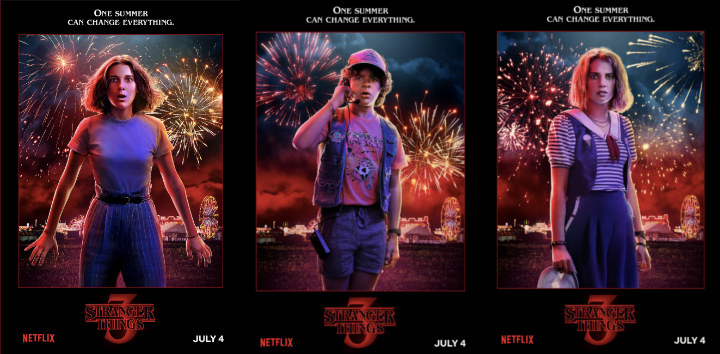 Netflix Bagikan Poster Karakter 'Stranger Things' Season 3, Lebih Horor ...