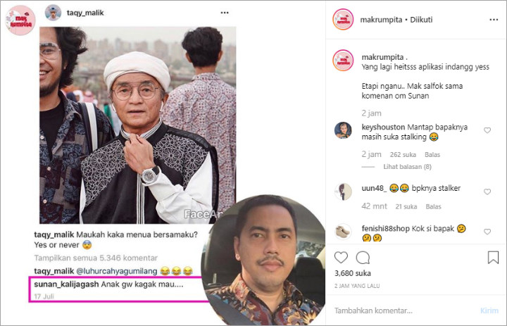 Sewot, Sunan Kalijaga Komentari Postingan Mantan Suami Salmafina Bikin ...