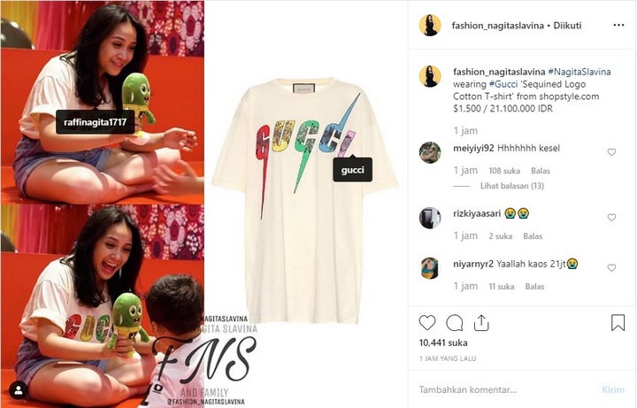 Nagita Slavina Pakai Kaus Oblong Seharga Puluhan Juta, Farhat Abbas Malah Kena Sindir