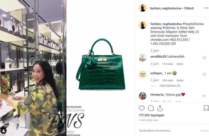 Nagita Slavina Tenteng Tas Kulit Buaya, Netter Sibuk Hitung Angka Nol Saat Tahu Harganya