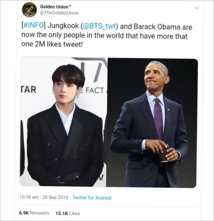 Jungkook BTS Samai Rekor Impresif Mantan Presiden AS Barack Obama ...