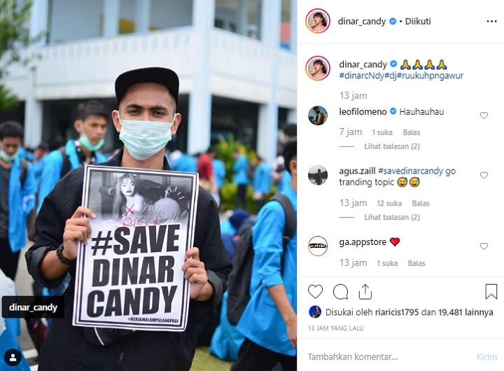 Dinar Candy Dapat Dukungan Soal Protes RKUHP, Tagar '#SaveDinarCandy ...