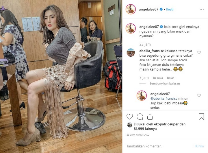 Angela Lee Beri Jawaban Nyeleneh Saat Ditanya Soal Ukuran Dada Makin Berisi