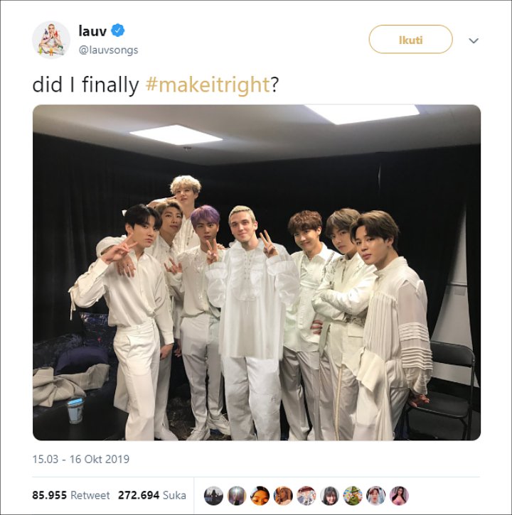 BTS dan Lauv Bakal Berkolaborasi Untuk Rilis Lagu 'Make It Right' Versi ...