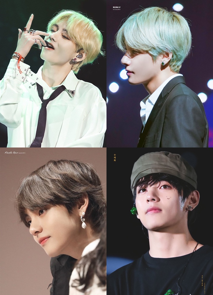 Kebiasaan V BTS Pakai Anting-Anting Mencolok Jadi Bahan Gosip, Netizen ...