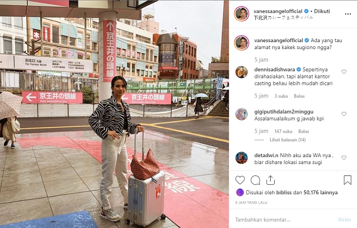 Vanessa Angel Bikin Heboh Minta Alamat Kakek Sugiono Saat Liburan di Jepang, Mau Ngapain?