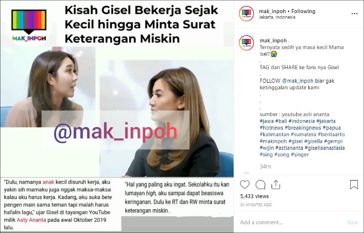Gisel Ngaku Dulu Sempat Minta Surat Keterangan Miskin Untuk Keringanan ...