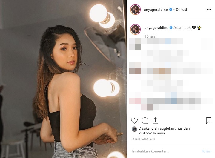 Anya Geraldine Pajang Foto Seksi Tampil Dengan Dandanan Asia Malah Bikin Sulit Dikenali