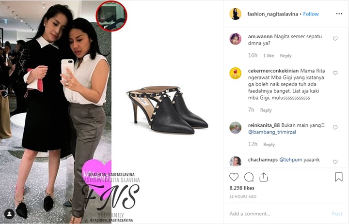 Nagita Slavina Pakai Sepatu Seharga Tanah, Kaki Mulus Dibahas Hikmah Dari Tak Bisa Naik Sepeda?