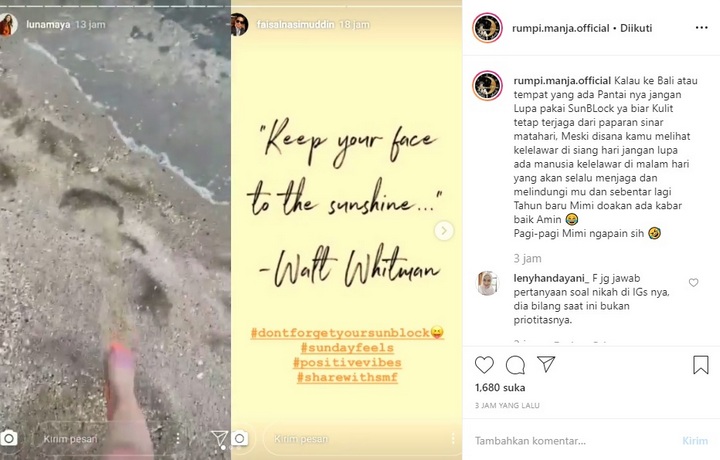 Luna Maya Liburan ke Pantai, Faisal Nasimuddin Tunjukkan 'Perhatian' Lewat Pesan Ini