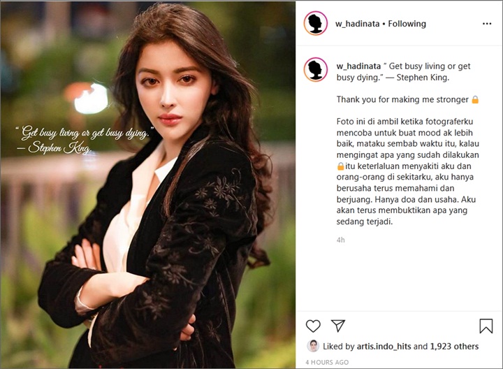 Siwi Widi Pamer Mata Sembab Saat Pemotretan, Kutip Kata Bijak Buat ...