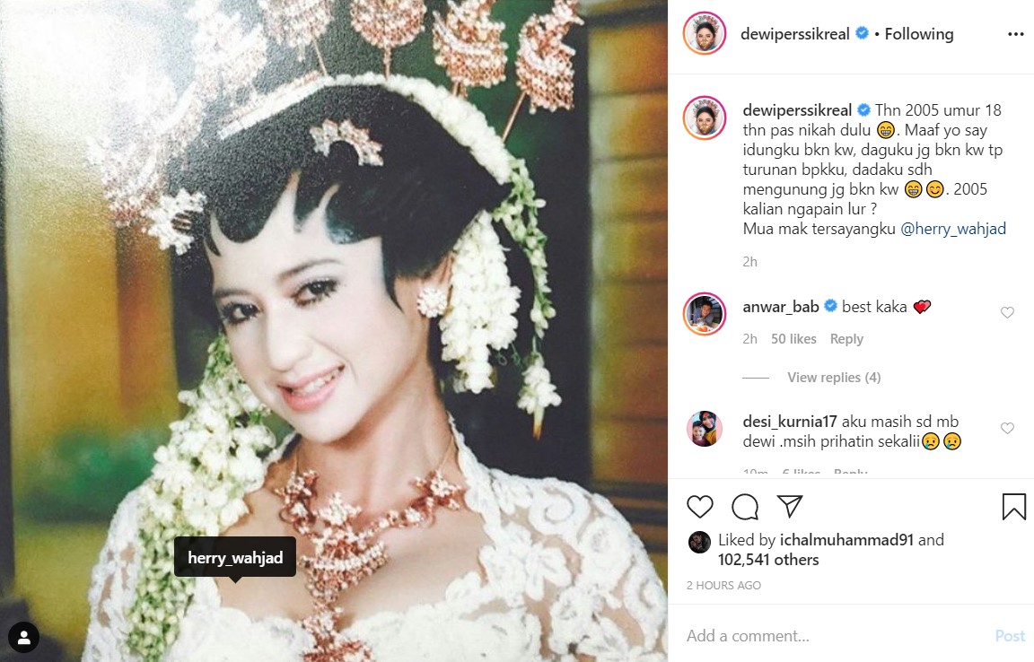 Potret Lawas Dewi Persik Ini Buktikan Hidung Mancung Dan Dagu Lancipnya ...