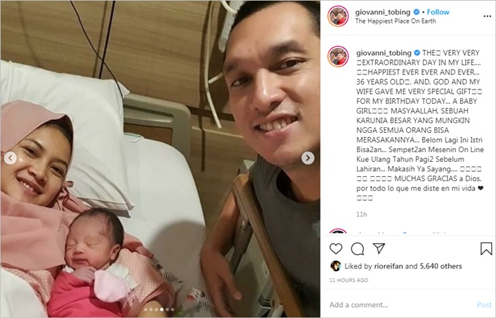 Giovanni L. Tobing Semringah Rayakan Ultah ke-36, Dapat Hadiah Spesial ...