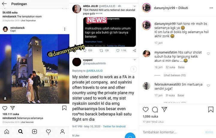 Heboh Isu Video Porno dan Pernah Kencani Ayah Mertua, Syahrini 'Tepis' Lewat Foto Bareng Reino