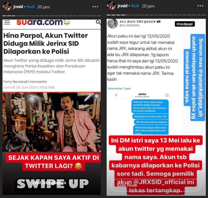 Jerinx SID Buka Suara Soal Kabar Akun Twitter Dilaporkan Akibat Hina ...