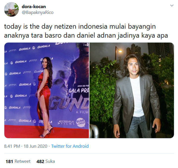 Baru Sehari Nikah, Wajah 'Calon Bayi' Tara Basro-Daniel Adnan Hasil Bibit Unggul Terkuak?