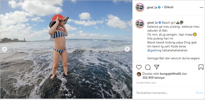 Gisella Anastasia Asyik Liburan Bareng Wijaya Saputra, Beri Kode Keras Ini Untuk Gading Marten