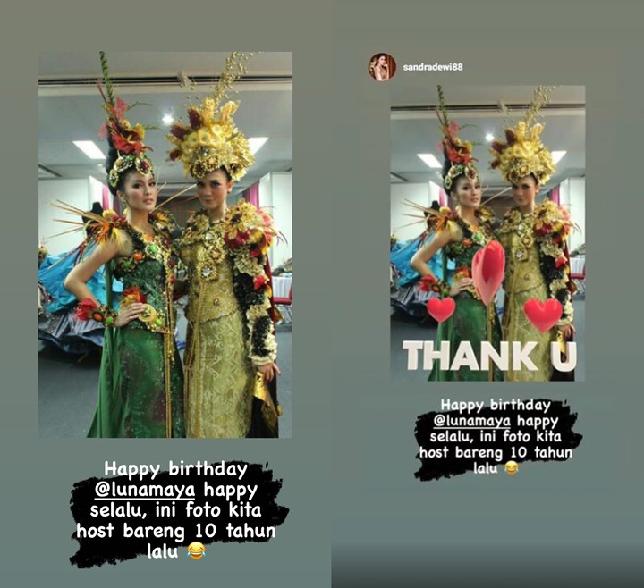 Foto Akur Sandra Dewi-Luna Maya 'Mantan Reino' 10 Tahun Lalu Bak Ratu ...