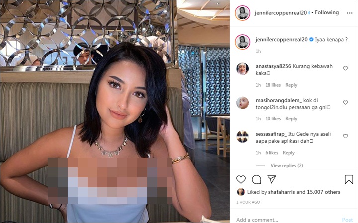 Jennifer Coppen Pamer Postingan Seksi, Penampakan Pria Ngintip Justru Bikin Salfok