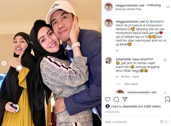 Meggy Wulandari Bulan Madu Bareng Suami, Netter: Wajahnya Kok Mirip Kiwil?