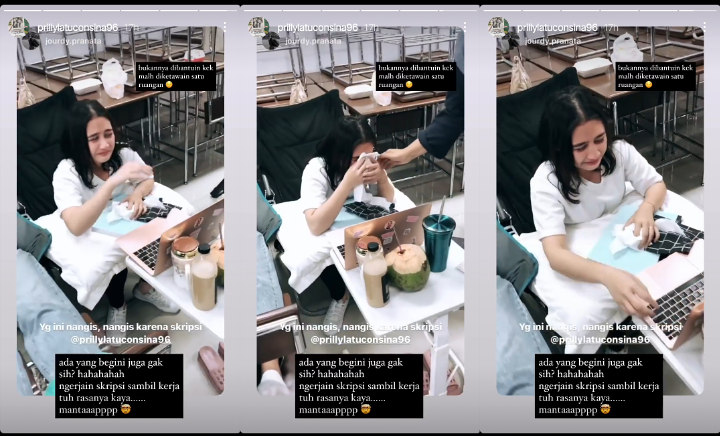 Prilly Latuconsina Nangis Gara-gara Ngerjain Skripsi Sambil Syuting, Ditertawakan Satu Lokasi
