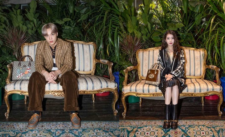 Kombinasi Visual IU dan Kai EXO di Acara Gucci Tuai Pujian Selangit