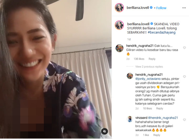 Selebgram Ini Dikecam Usai Parodikan Video Syur Mirip Gisella Anastasia, Sengaja Pansos?