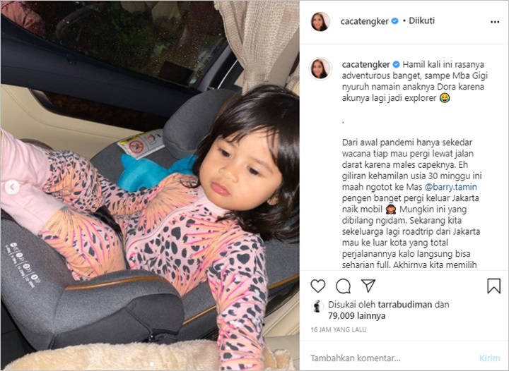 Caca Tengker Hamil Besar, Nagita Slavina Sarankan Nama 'Dora' Untuk ...