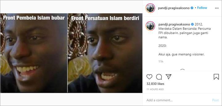 Pandji Pragiwaksono Ramal FPI Bubar Tahun 2012, Aa Gym Dikabarkan Talak ...