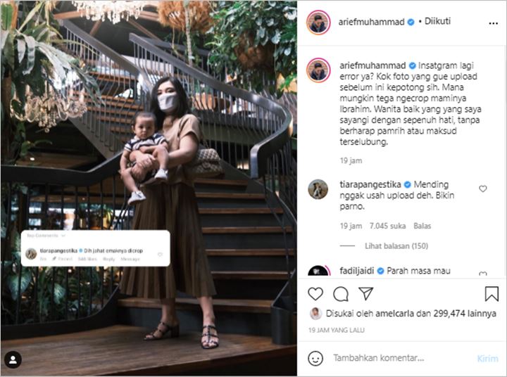 Arief Muhammad Kepergok Crop Foto Istri Cantik, Gercep Beri Klarifikasi ...