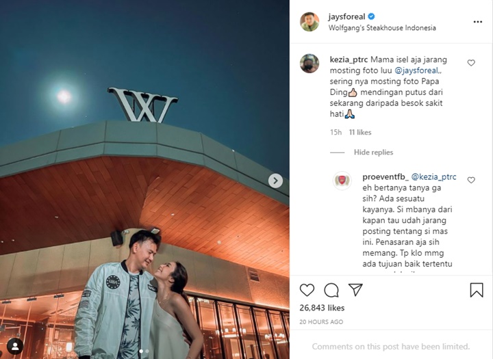 Pamer Foto Mesra Dengan Gisella Anastasia, Wijin Malah Didesak Segera Putus