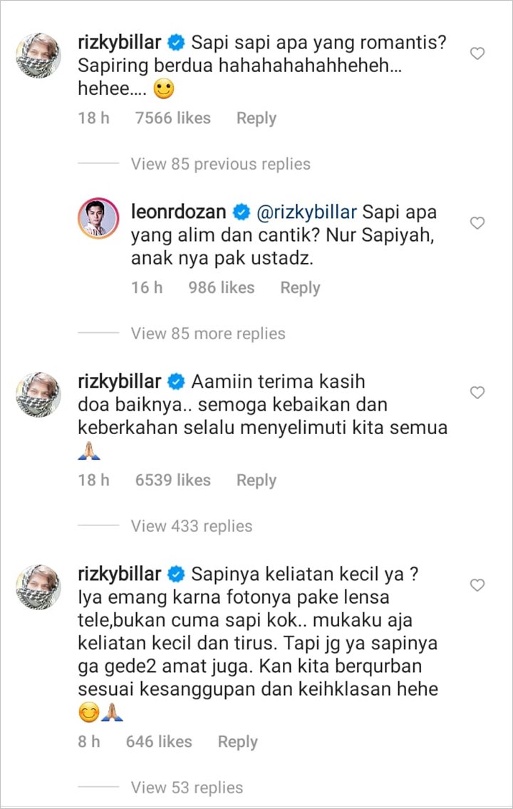 Rizky Billar Beli Hewan Kurban Bareng Lesty Kejora, Beri Penjelasan ...