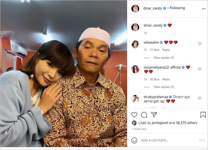 Sempat Takut Ketemu, Dinar Candy Pamer Foto Sandaran Manja pada Ayah ...