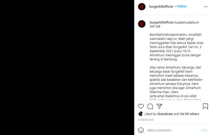 Kepergian Eben Burgerkill Jadi Trending, Jenazah Dimakamkan di Halaman ...