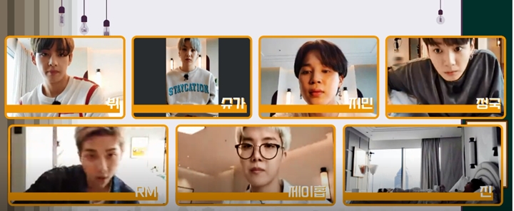 BTS Video Call Pakai Zoom, Tingkah Dua Member Ini Bagai Bumi dan Langit