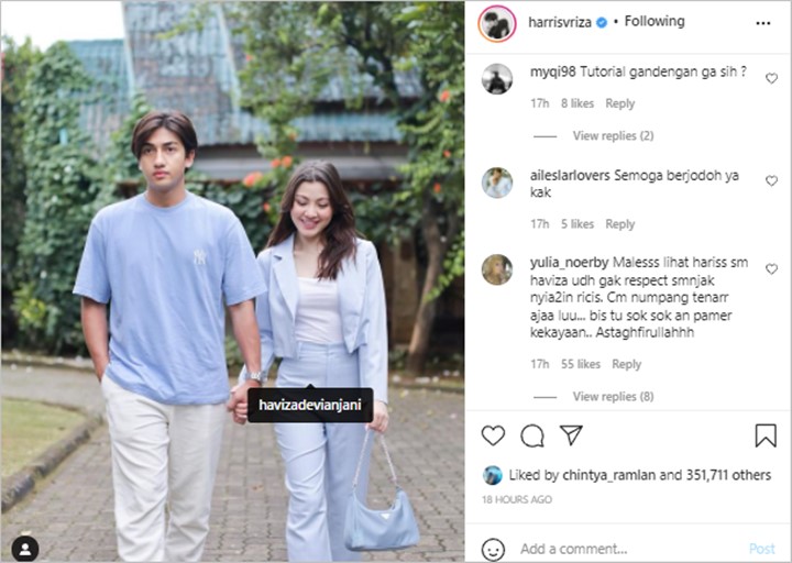 Harris Vriza Mesra Gandengan Tangan Usai Balikan Dengan Haviza Devi ...