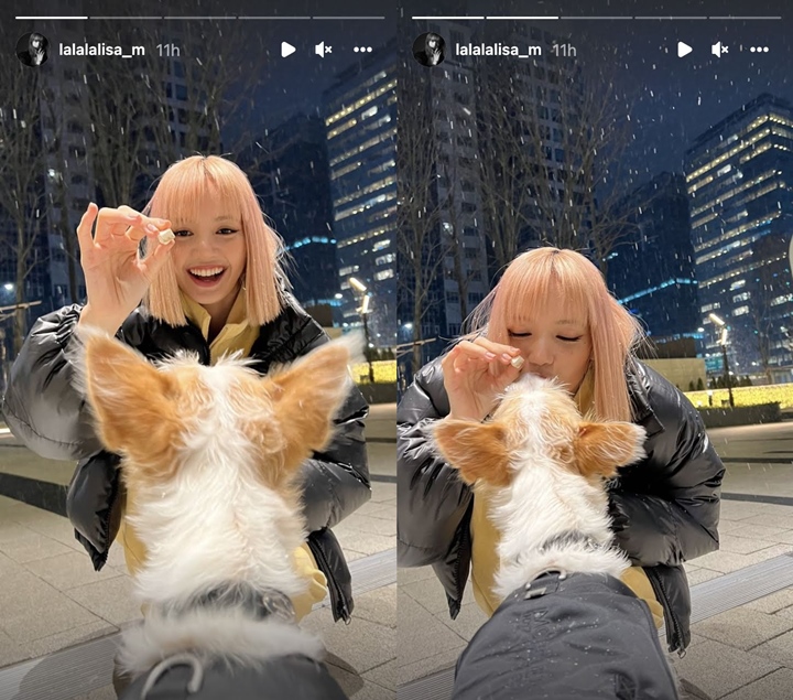 Lisa dan Rose BLACKPINK Hangout Bareng di Malam Bersalju, Tebar Foto Uwu