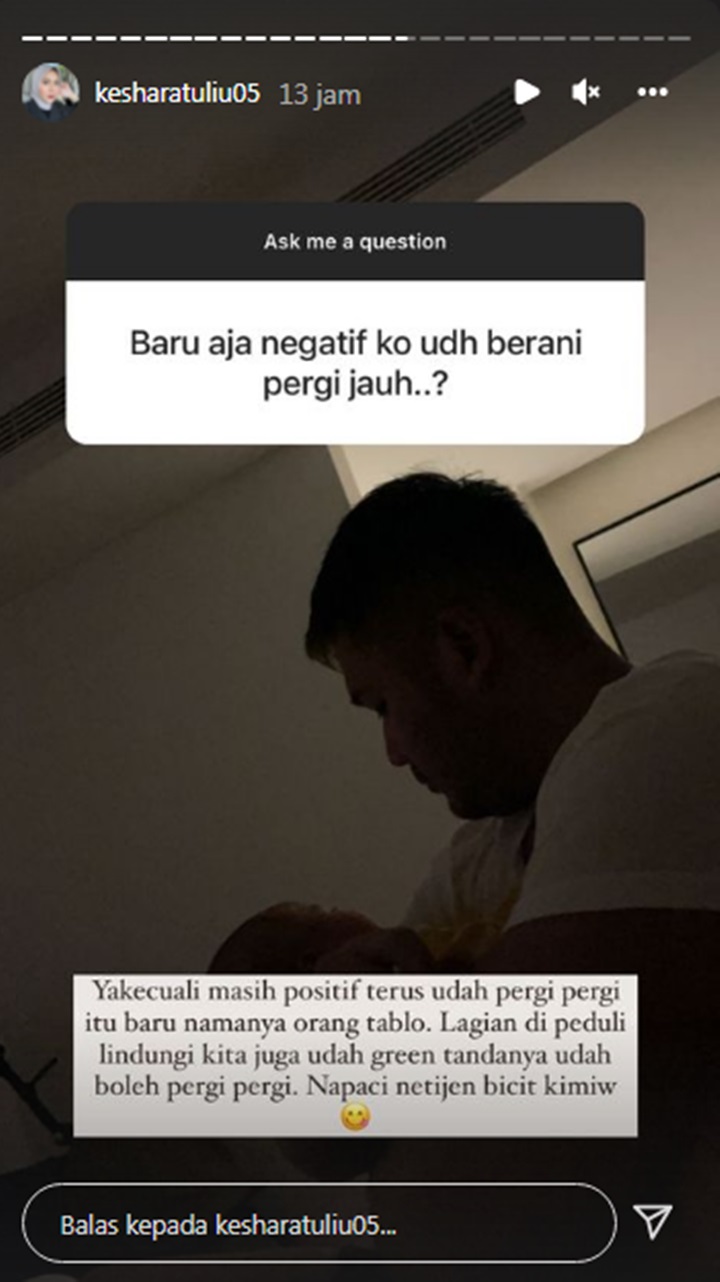 Kesha Ratuliu Ajak Liburan Suami dan Anaknya yang Baru Sembuh Covid-19 ...