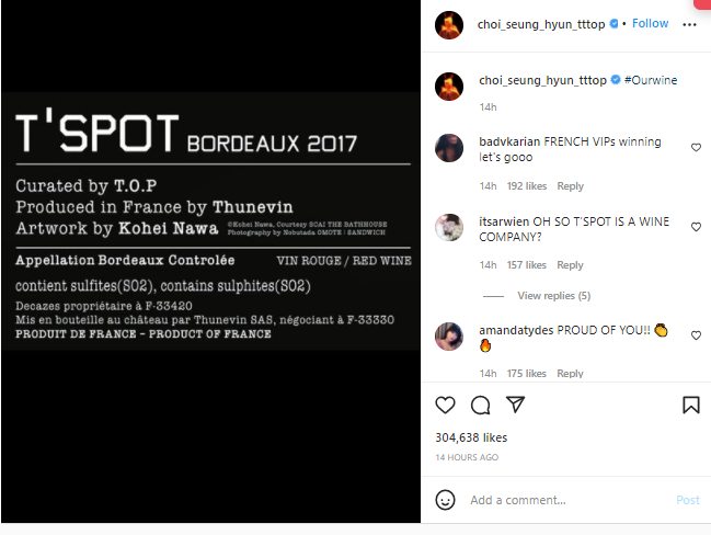 T.O.P Ternyata Numpang Iklan Merk Wine Miliknya di MV 'Still Life' Big Bang