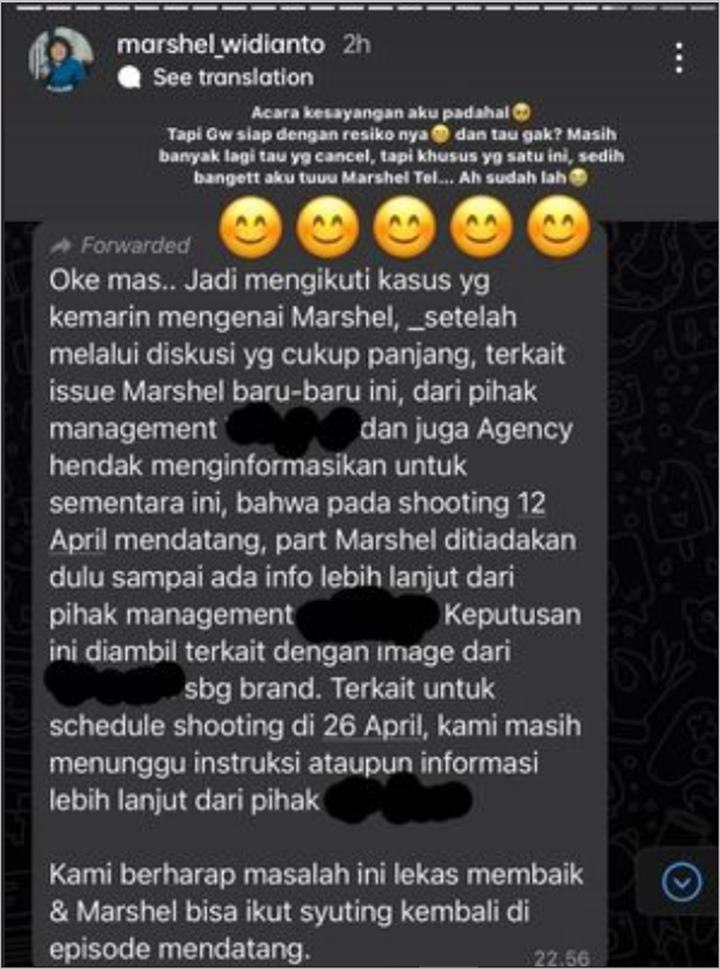 Marshel Widianto Dicoret dari Program TV Imbas Kasus Dea OnlyFans: Acara Kesayangan Aku Padahal