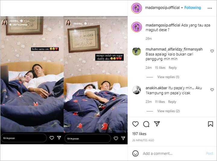 Chandrika Chika Pamer Momen Bobo Bareng 'Sugar Daddy', Cari Panggung Untuk Pengalihan Isu?