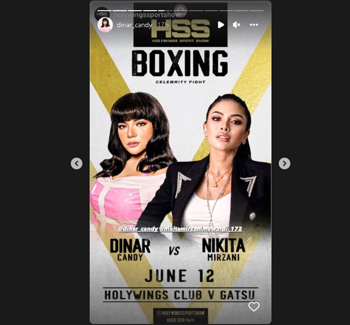 Dinar Candy Bakal Adu Tinju dengan Nikita Mirzani, Siapa Menang?